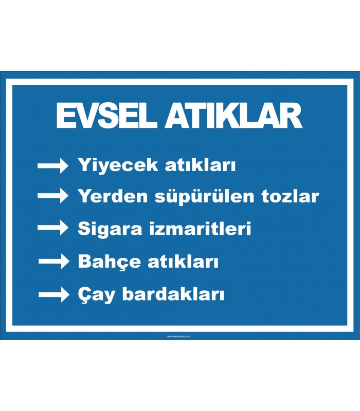 Tehlikesiz Atık Kategorisi Levhaları/Tabelaları/Etiketleri (3)
