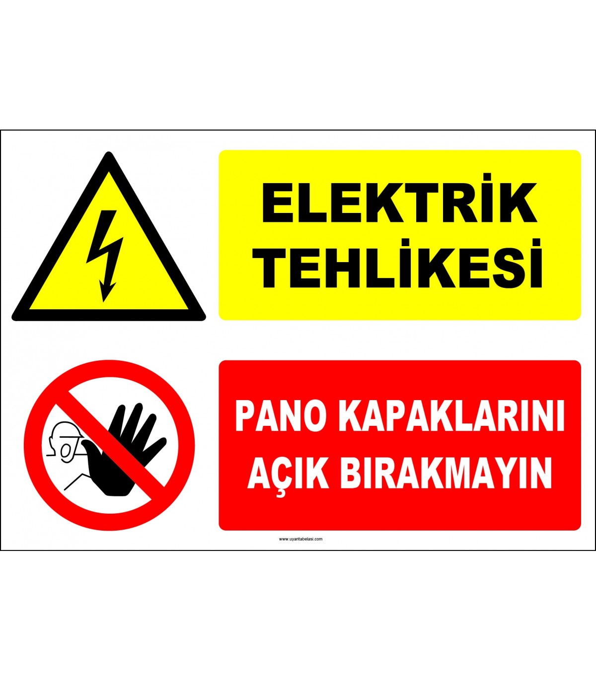 Elektrik Panosu İkaz Levhaları/Tabelaları/Etiketleri (2)