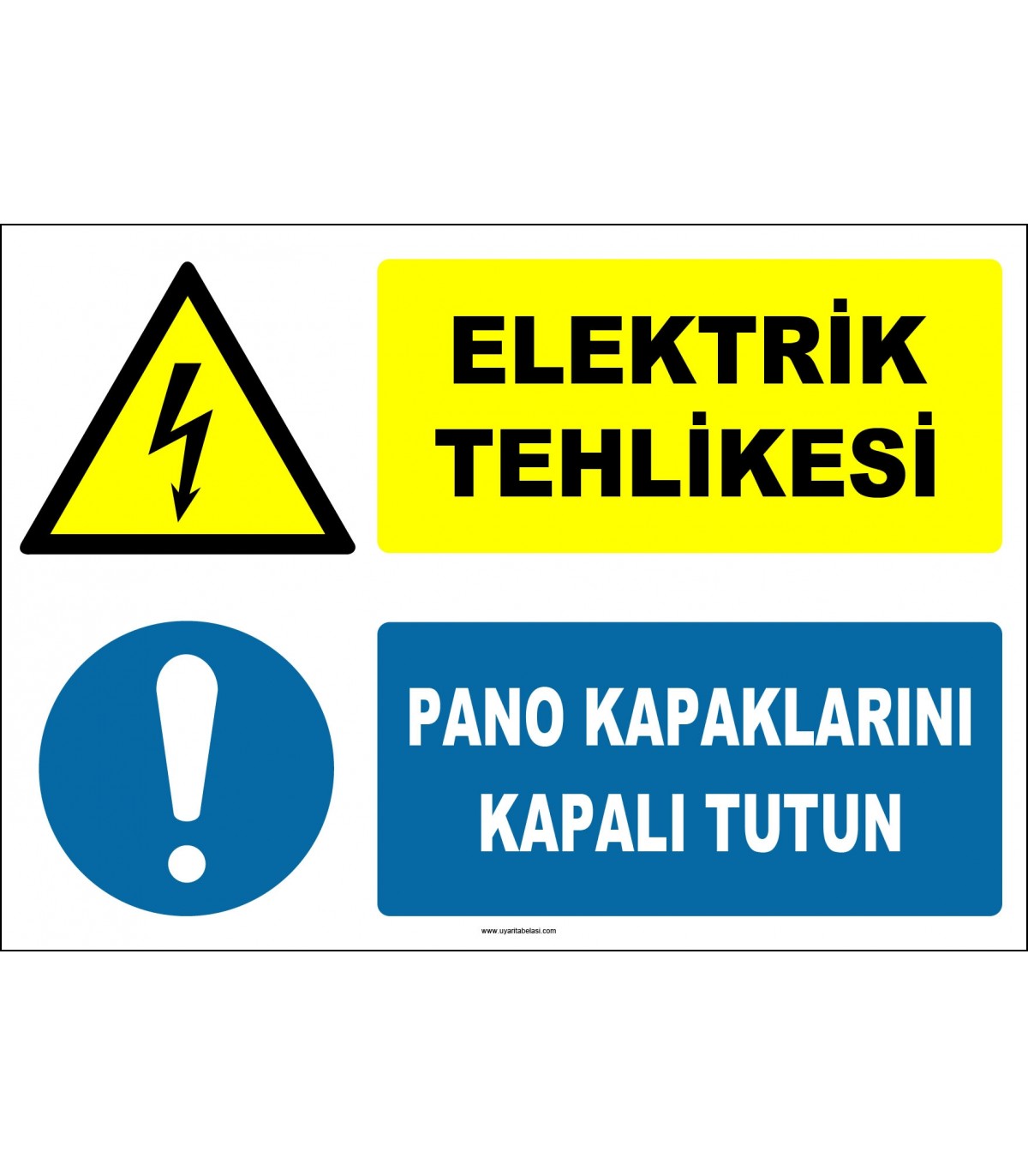 Elektrik Panosu İkaz Levhaları/Tabelaları/Etiketleri (2)