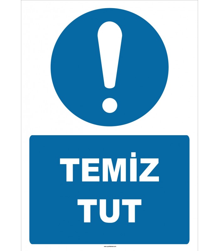 Temizlik - Düzen İkaz Levhaları/Tabelaları/Etiketleri (5)